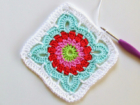 Pretty Crochet Flower Square Pattern - My Crafts Ideas